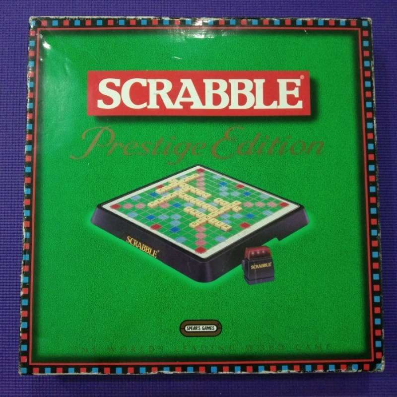 Jual Premium Board Game Scrabble Prestige Edition - Original By Mattel ...