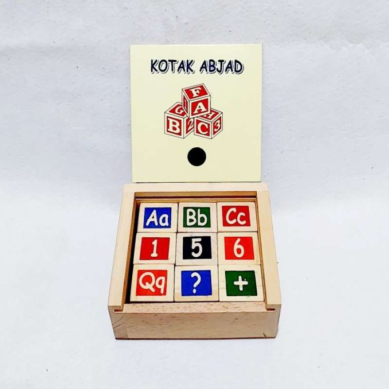 Jual Mainan Edukasi Balok Kubus Abjad Dan Angka / Balok Susun / Balok ...