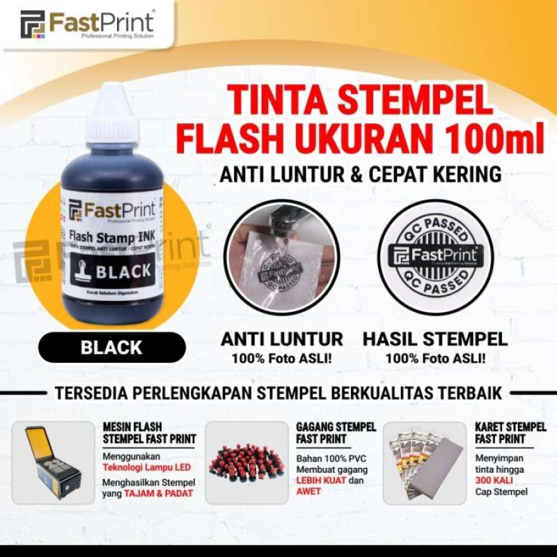 Jual Fast Print Tinta Stempel Flash 100ml - Biru Di Seller Velvet Store ...