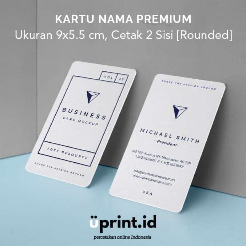 Jual [premium] Kartu Nama 2 Sisi, Corner Rounded Di Seller Velvet Store ...