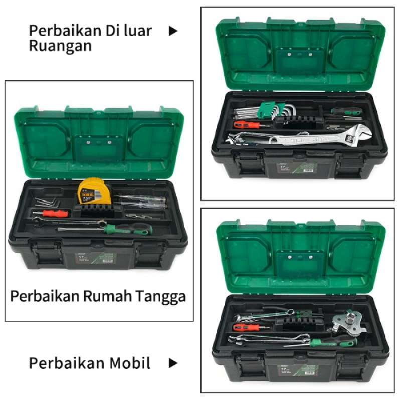 Promo Tool Box Besar Plastik Ukuran 14 Inch Toolbox - 14inch Diskon 23% ...