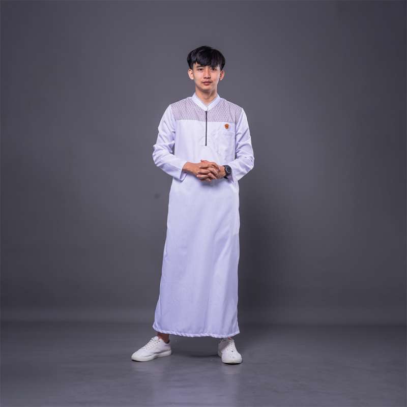 Jual Kawan Muslim - Jubah Gamis Pria Dewasa Model Etnik Lengan Panjang Warna Putih - Xl Cokelat ...