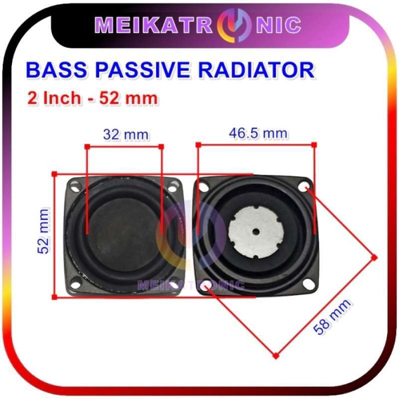 Jual Passive Bass Radiator 2 3 4 Inch Woofer Subwoofer Pasif Frame ...