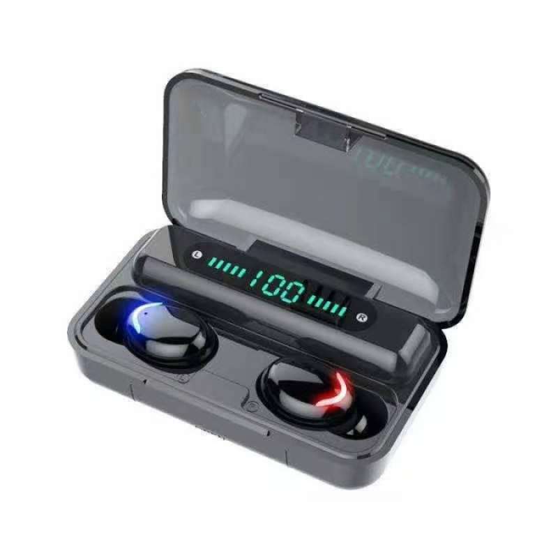 Jual Headset - Earphone Bluetooth Tws F9-5.1 Led Display Smart Touch Finger - N35 Di Seller Have ...