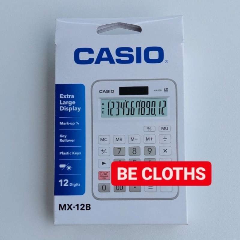 Jual Kalkulator Casio Mx12 B Calculator Desktop Mx12b Meja Kantor Mx 12 ...