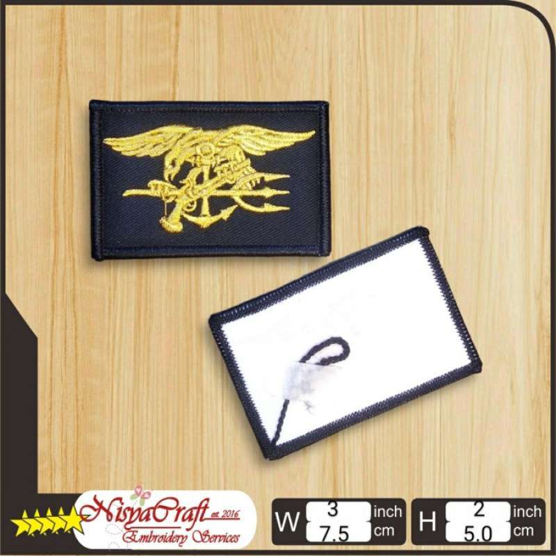 Jual Ncep0102-0512-us Navy Insignia Special Warfare (seal) Trident Patch - 05-whiteongreen Di ...