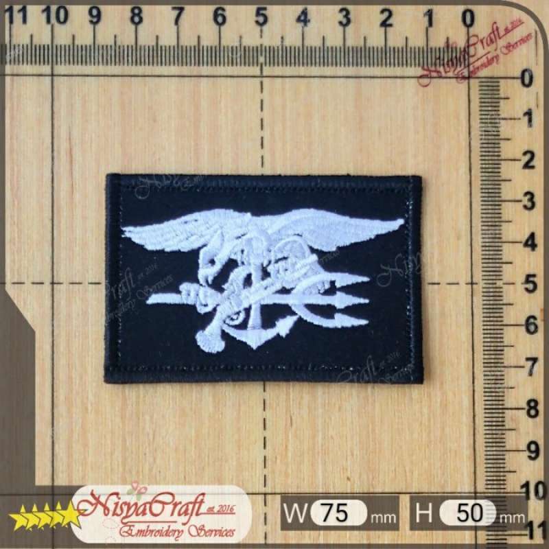 Jual Ncep0102-0512-us Navy Insignia Special Warfare (seal) Trident Patch - 05-whiteongreen Di ...