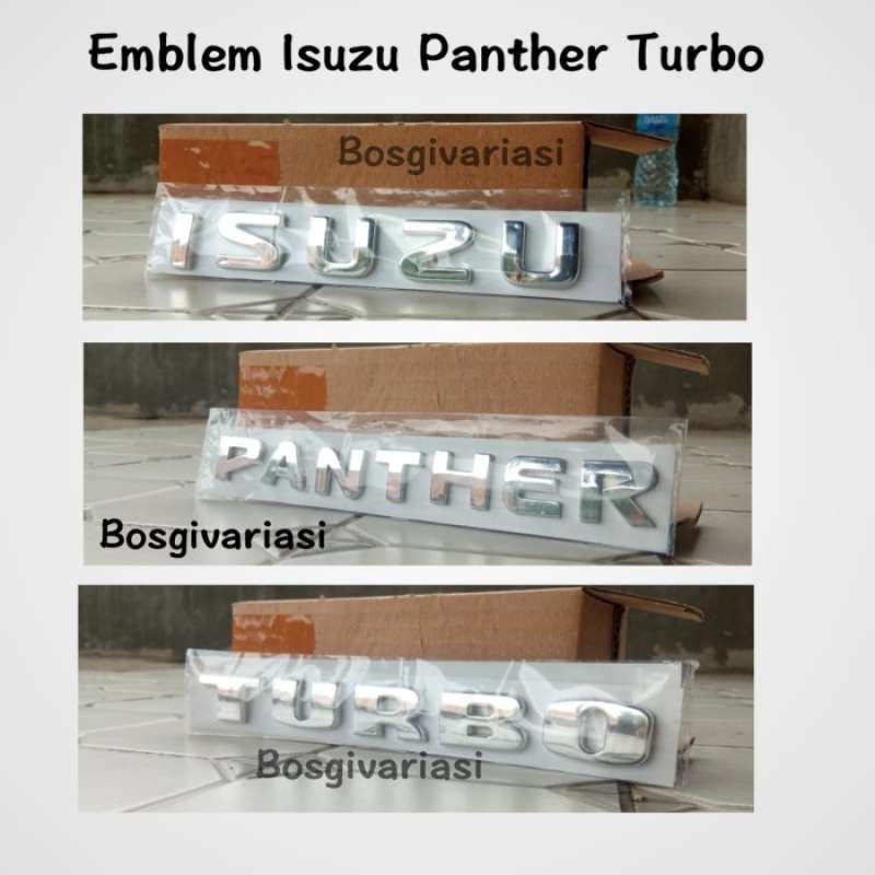 Jual Emblem Logo Isuzu Panther Turbo / Emblem Panther Touring Turbo ...