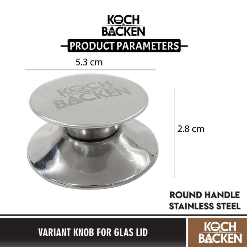 Promo Koch&backen Knob Handle Tutup Panci Stainless & Plastik Varian ...