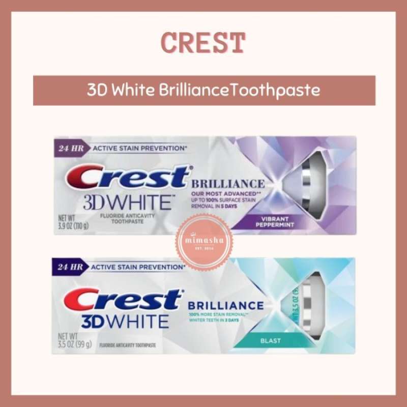 Jual Crest 3d White Brilliance Teeth Whitening Toothpaste - Peppermint ...