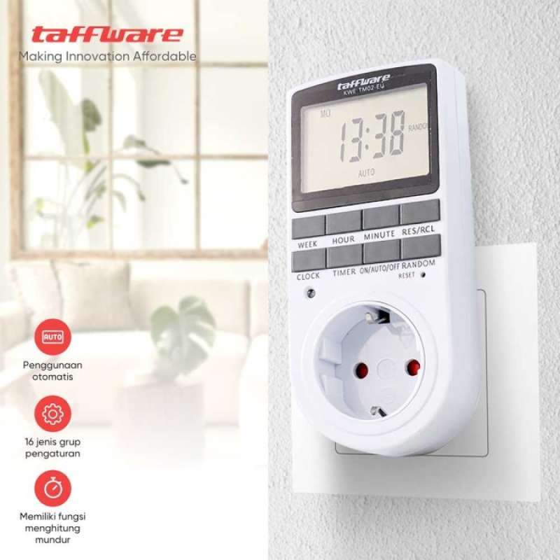 Promo Taffware Stop Kontak Digital Timer Switch Programmable - E-tm02 ... Promo Taffware Stop Kontak Digital Timer Switch Programmable - E-tm02 ...
