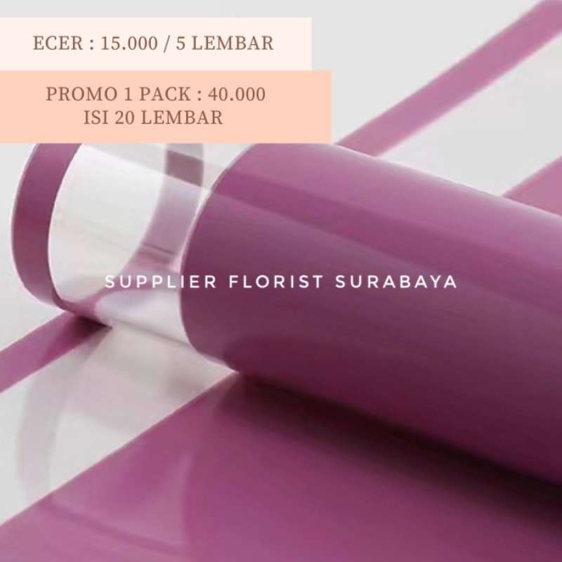 Jual [1 Pack Isi 20 Lembar] Mika Frame Full Color Inside Kertas Bunga ...