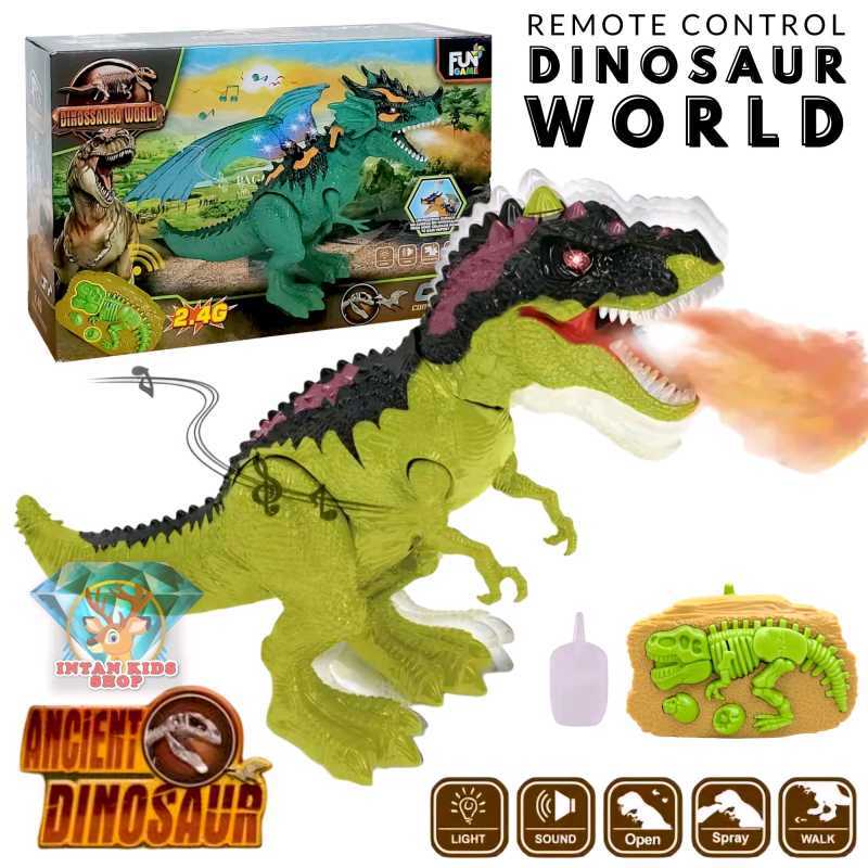 Jual Mainan Anak Remote Control Robot Dinosaurus T-rex 2.4 Ghz Ancient ...