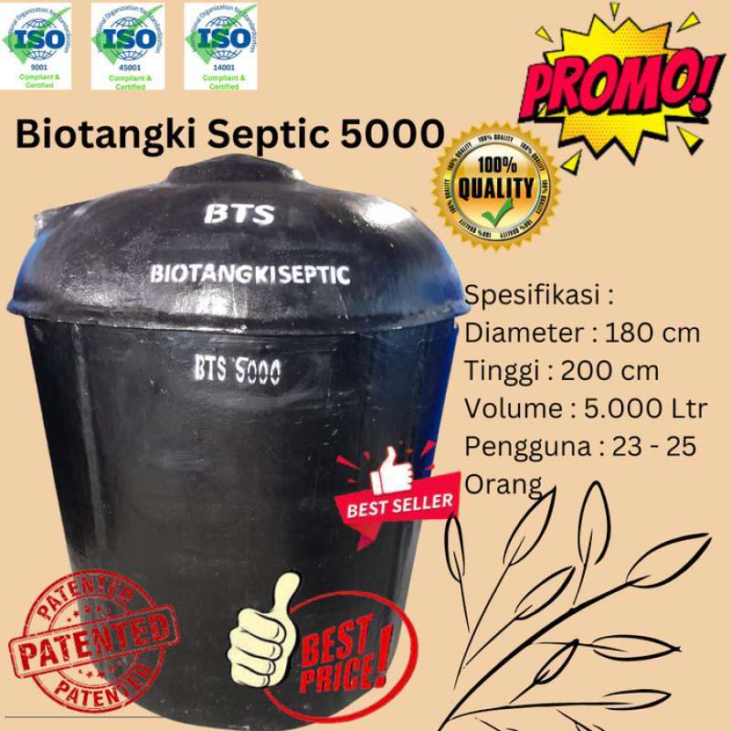 Jual Septic Tank Biogift 5000 Liter,septic Tank Bio 5000 Liter,25 Orang ...