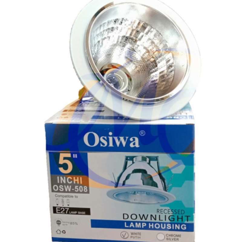 Jual Fitting / Kap Lampu Downlight Tanam Osiwa 5 Inch Putih Di Seller ...