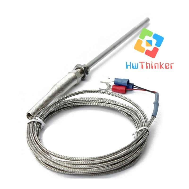 Jual Sensor Suhu Rtd Pt100 Thermocouple Pt-100 Probe M8 1m 2m 3m - 1m ...
