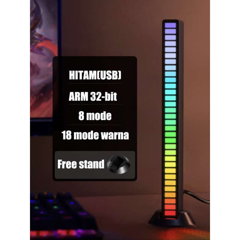 Jual Lampu Musik Led Rgb Bar Strip Spectrum Sound Control Atmosphere ...