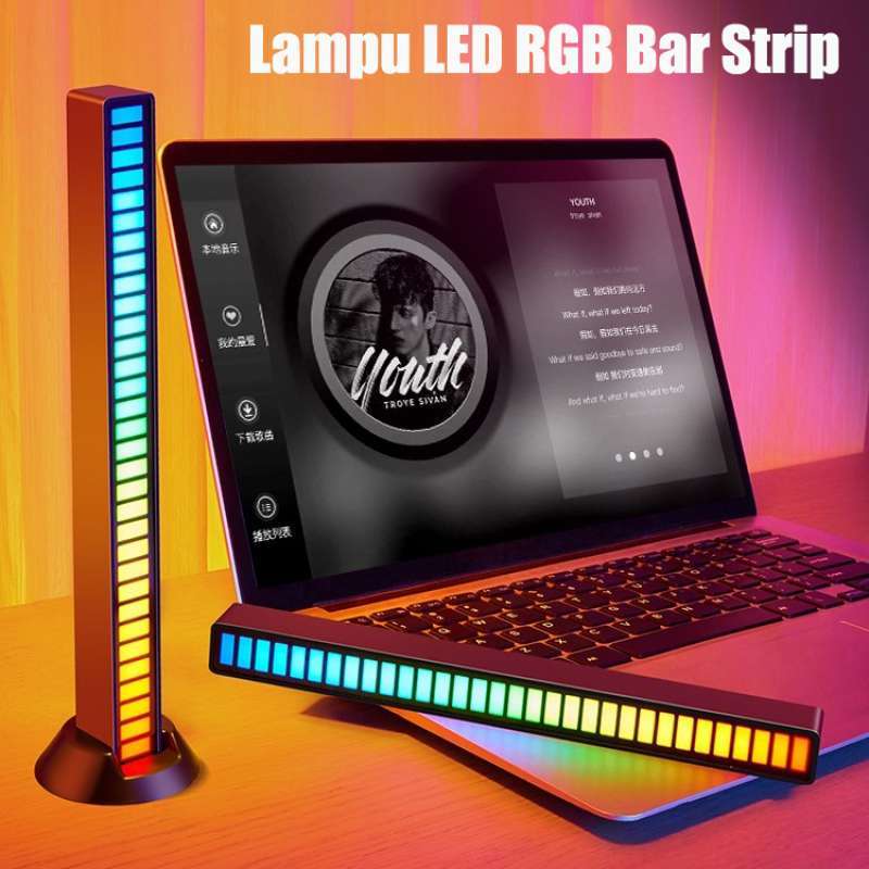 Jual Lampu Musik Led Rgb Bar Strip Spectrum Sound Control Atmosphere ...