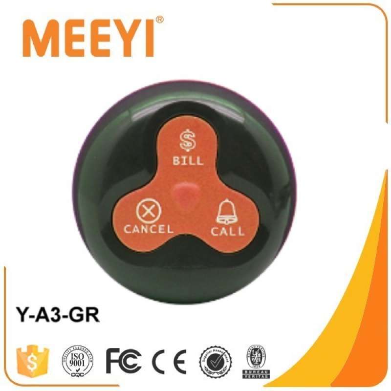Jual Table Call Button - Wireless Table Button - Meeyi Y-a3- Grey Red ...