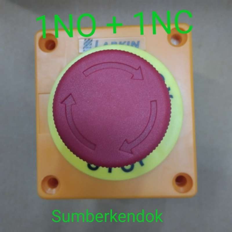 Jual Tombol Emergency Stop +box+name Tage 1no+1nc Darurat Push Button ...