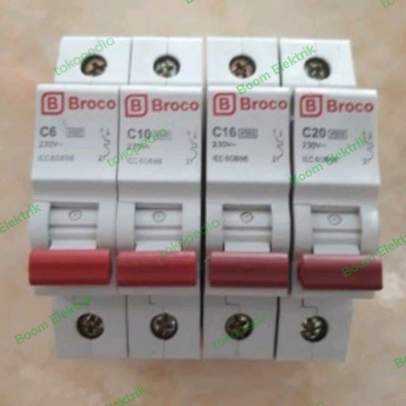 Jual Mcb Broco 1phase 2a,4a,6a,10a,16a,20a,25a,32a,40a Original - 10a Di Seller Shin Store ...