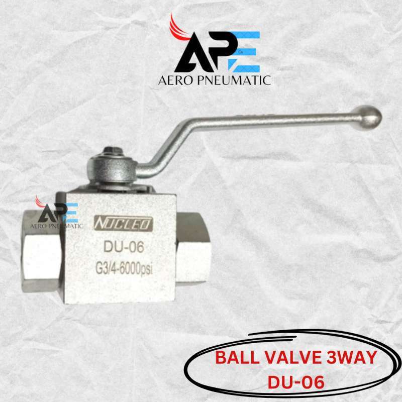 Jual Ball Valve 3 Way Hydraulic Nucleo Du-06 Di Seller Aero Pneumatic ...