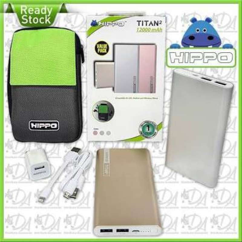 Jual Power Bank Hippo Titan 2 12000mah Value Pack Di Seller Jete Store ...