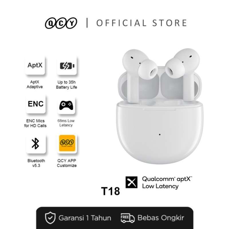 Promo Qcy T18 Qualcom Snapdragon Sound Tws Diskon 23% Di Seller Ryoma Store - Kebon Kacang, Kota ...