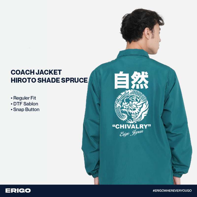 Promo Erigo Coach Jacket Dtf Hiroto Shade Spruce Diskon 68% Di Seller ...
