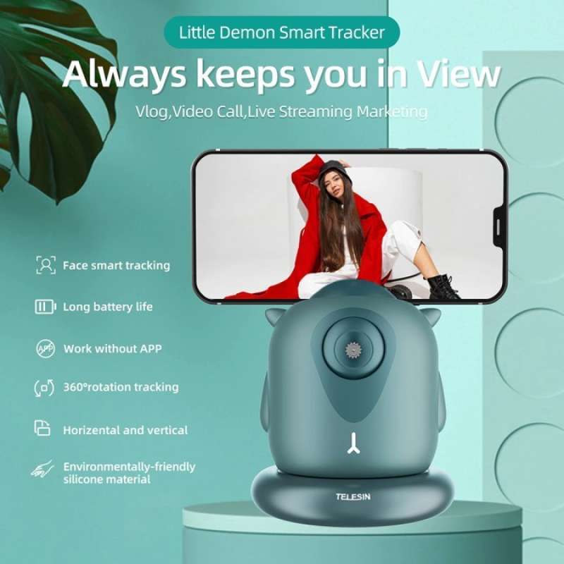 Promo Smart Selfie Gimbal Auto Tracking Pan Tilt 360 Rotation Youtube ...