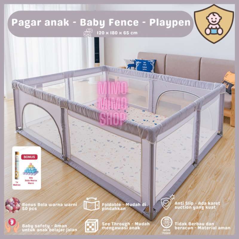 Promo Pagar Bayi Anak / Kolam Tempat Bermain Mandi Bola - Playpen ...