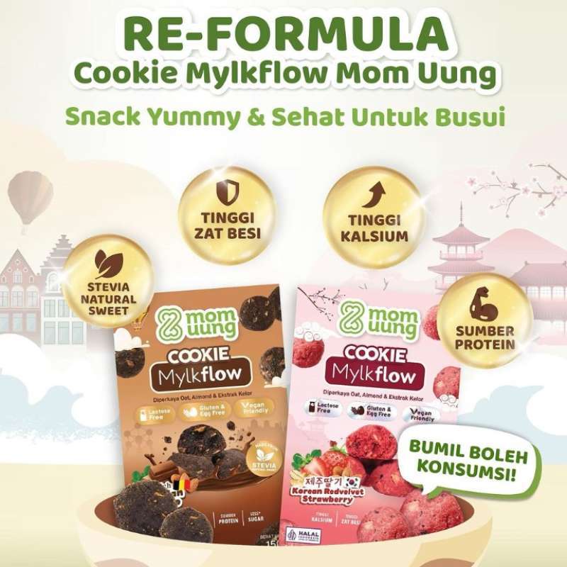 Jual Glam - Mom Uung Asi Booster Cookie Mylkflow - Belgian Choco ...