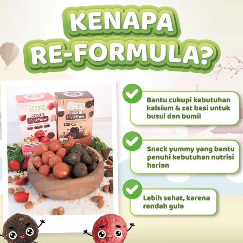 Jual Glam - Mom Uung Asi Booster Cookie Mylkflow - Belgian Choco ...