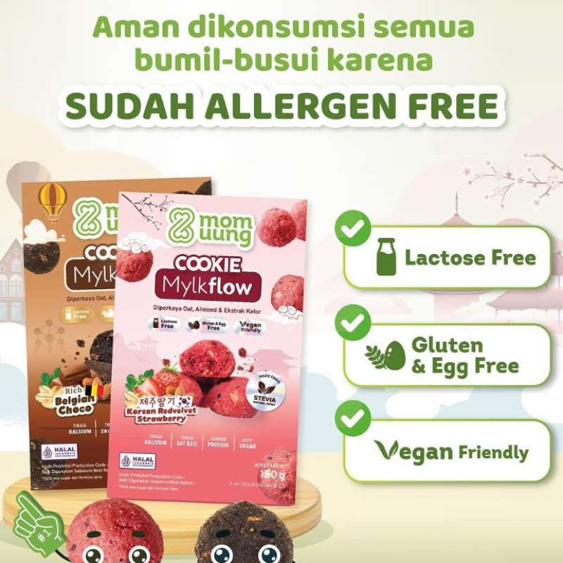 Jual Glam - Mom Uung Asi Booster Cookie Mylkflow - Belgian Choco ...