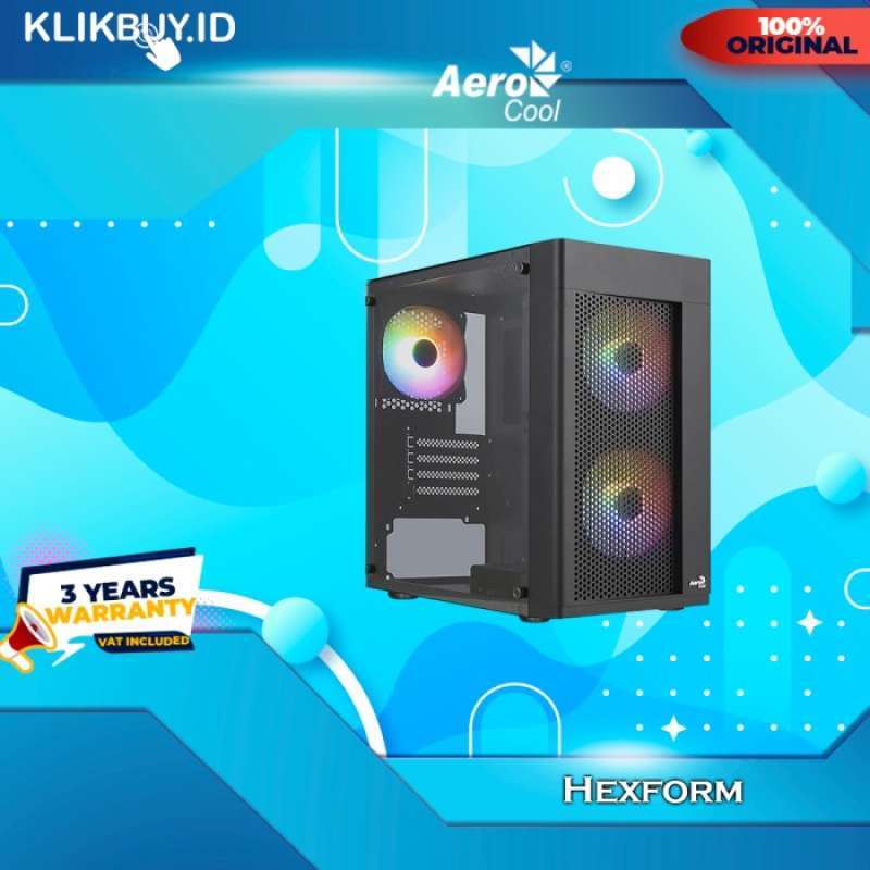 Promo Aerocool Hexform V2 Mini Tower Case - Tempered Glass Casing Pc Diskon 23% Di Seller ...