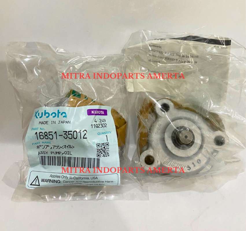 Promo Assy Oil Pump Z482 Kubota (16851-35012) Genuine Diskon 23% Di ...