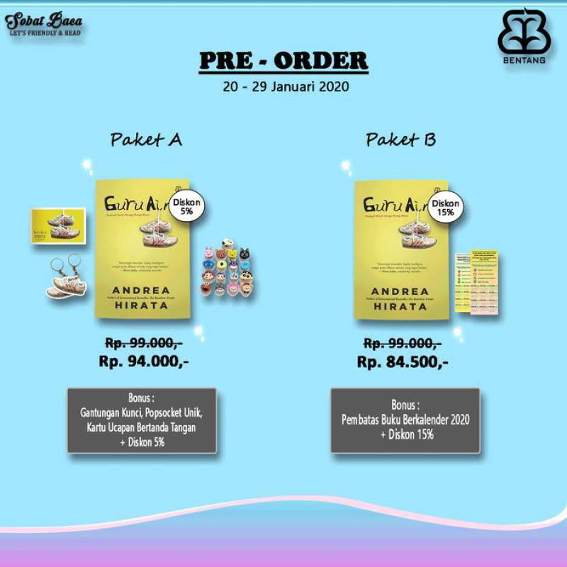 Promo Guru Aini Andrea Hirata 100% Original Diskon 23% Di Seller ...