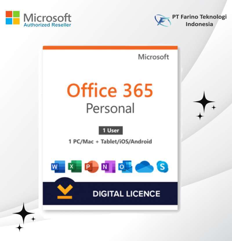 Jual Microsoft Office 365 Personal Original License Key Subscribe 1 ...