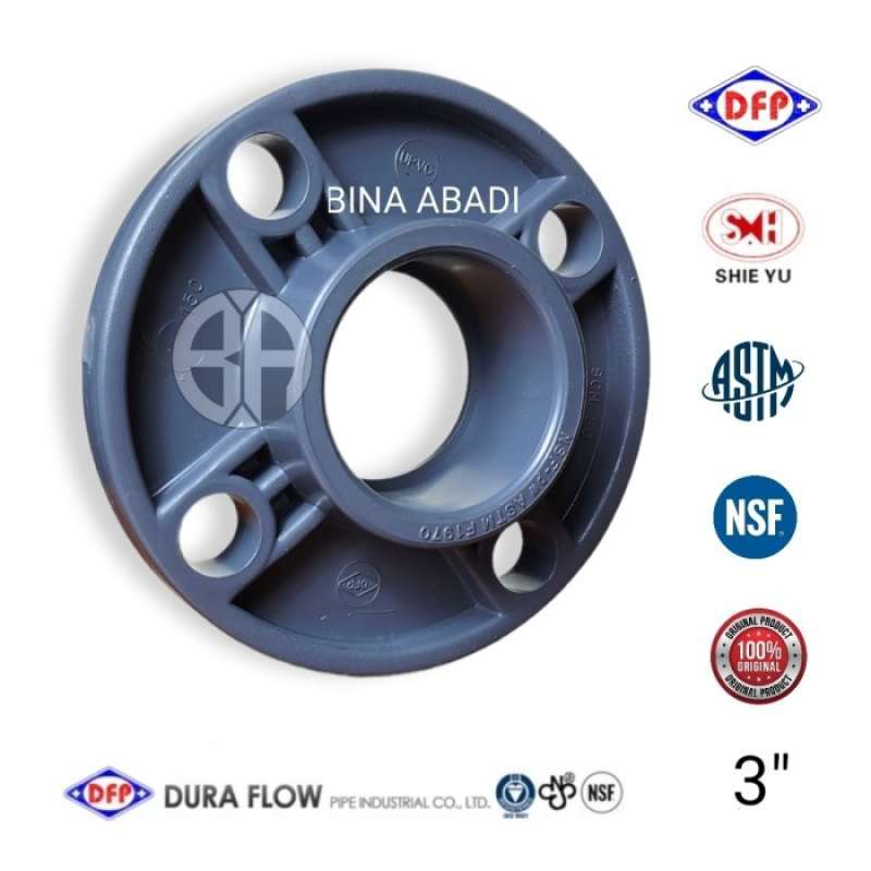 Promo Promo- Onepiece Flange Upvc Size 3 Inch Sch 80 Socket Ansi 150 ...