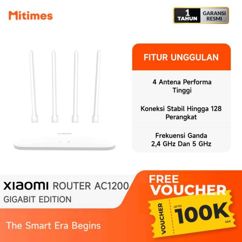 Promo Xiaomi Router Ac1200 Gigabit Edition Dual-core 2.4g Dan 5g 1167 Mbps Diskon 13% Di Seller ...