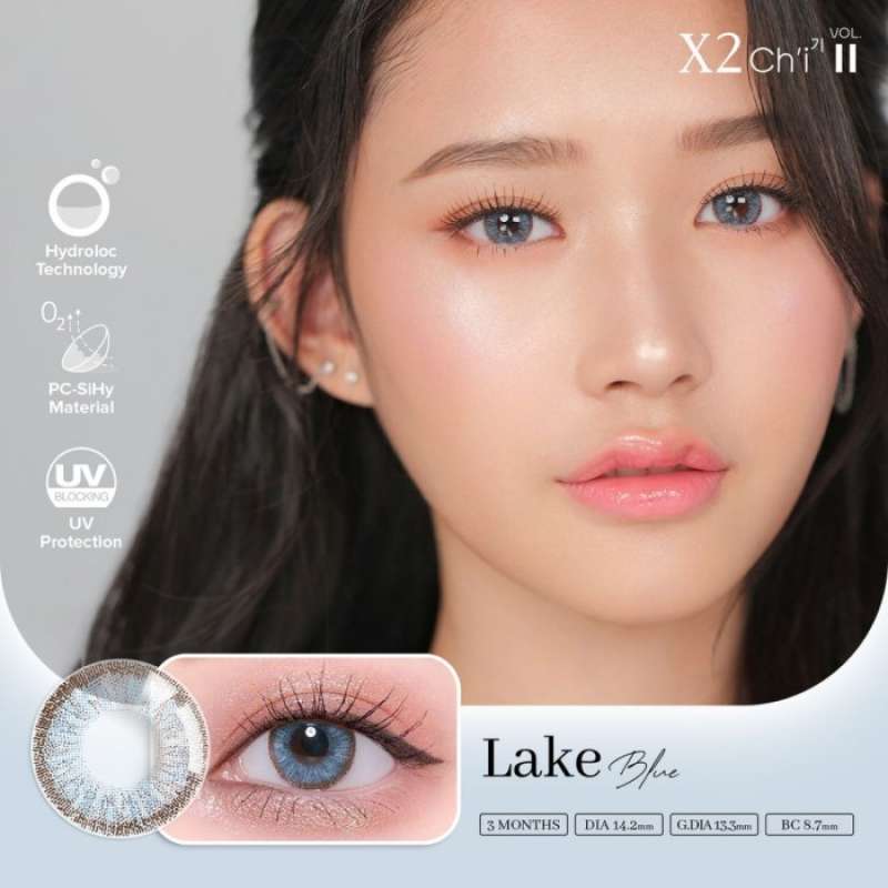 Promo (gojek) Softlens Warna X2 Chi Vol 2 Chi Ii Silicone Hydrogel Lembut - Aura (cy Brown ...