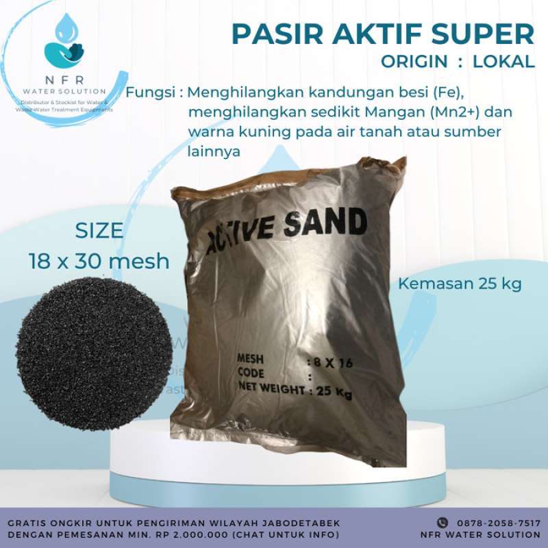 Promo Pasir Aktif / Activated Sand Untuk Menghilangkan Zat Besi Diskon ...