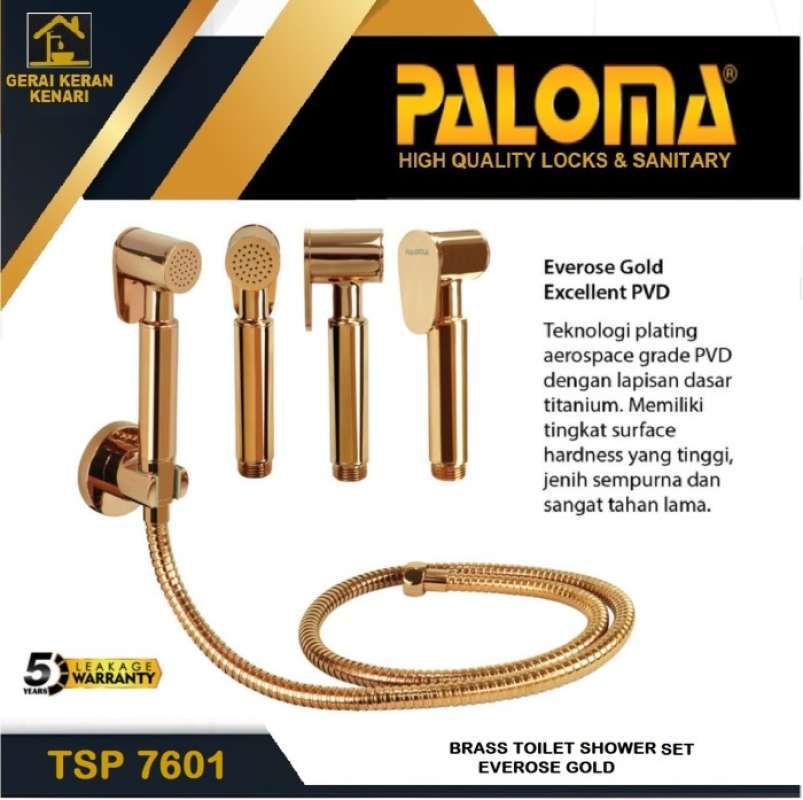 Promo Paloma Tsp 7601 Full Brass Toilet Jet Shower Bidet Closet Wc Rose ...