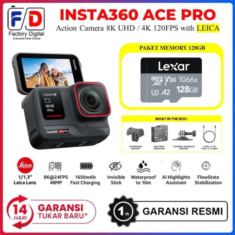 Promo Insta360 Ace 8k With Leica Action Camera Insta 360 Action Cam Diskon 23% Di Seller Tuplens ...