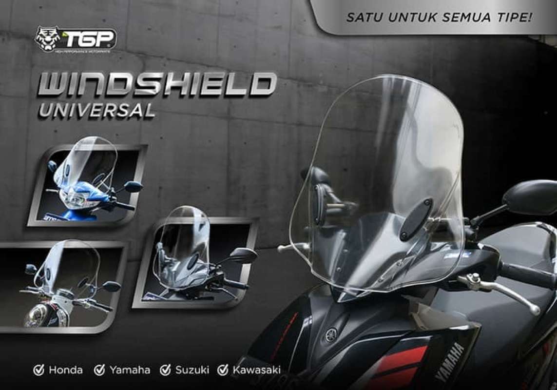 Promo Windshield Visor Universal Untuk Semua Motor Matic Dan Bebek Tgp ...