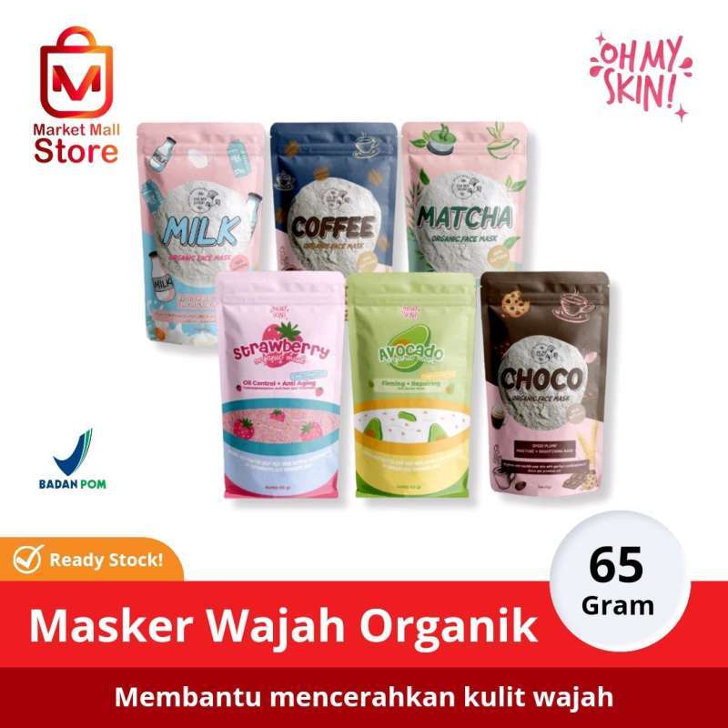 Promo Oh My Skin! Masker Wajah Organik Bpom Fullsize 65gr Face Mask ...