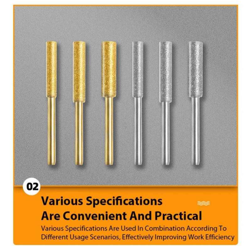 Jual Kitpipi Mata Bor Pengasah Rantai Gergaji Grinding Head 4-5.5mm 6 Pcs Ki-55 Bor Besi Baja ...