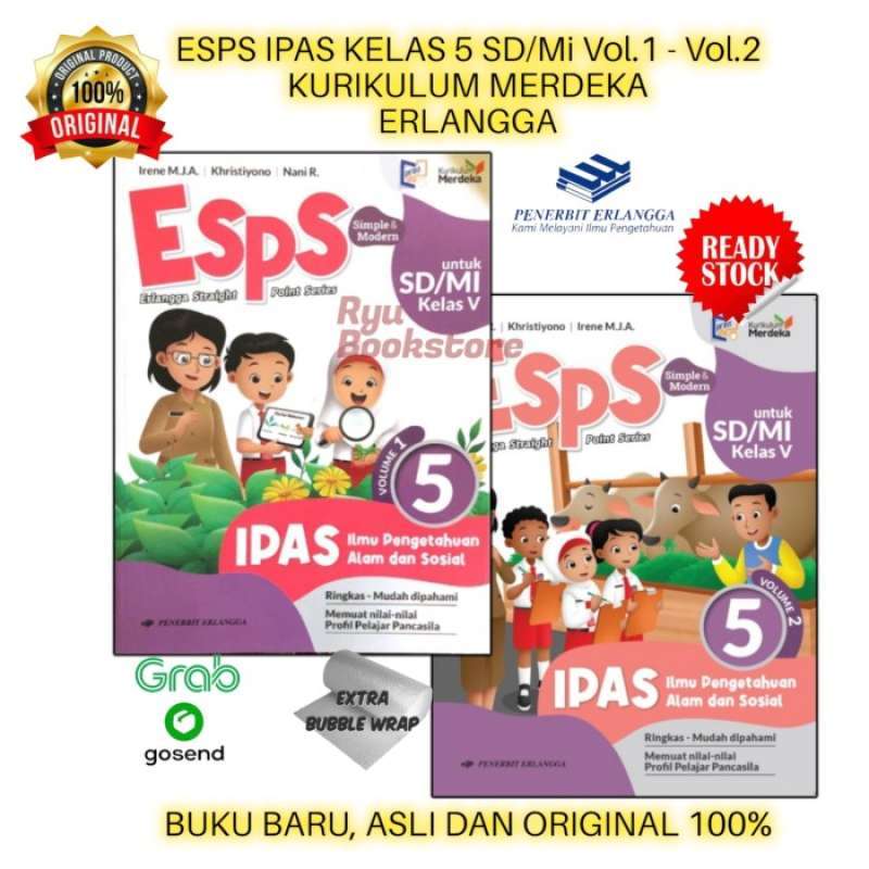 Jual Original Esps Ipas Vol.1 & Vol.2 Kelas 5 Sd/mi Kur.merdeka Erlangga - Vol. 2 Di Seller ...