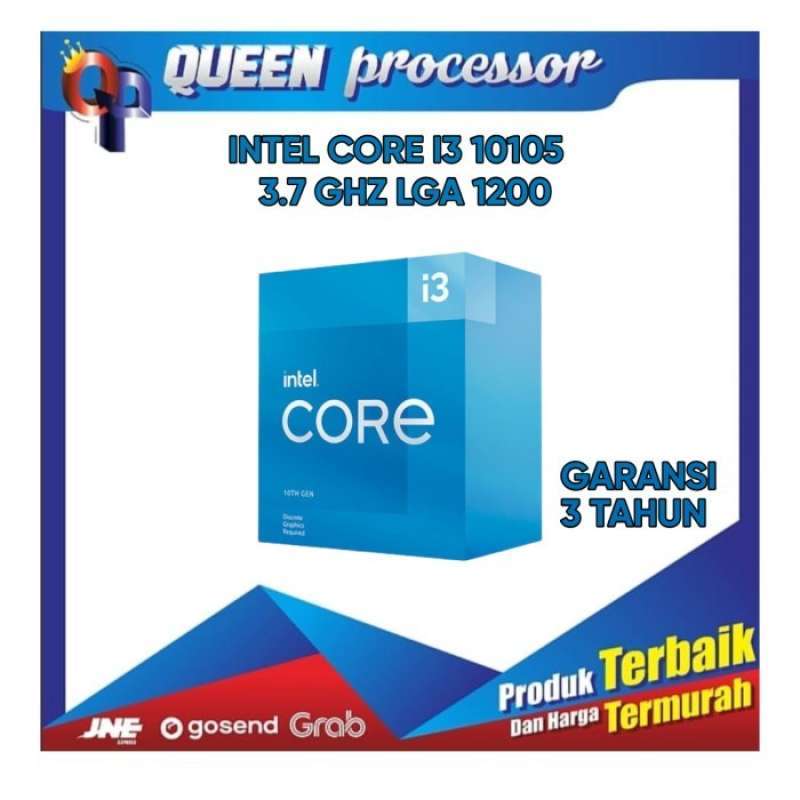 Promo Cessor Inter Core I3 10105 3.7 Ghz Box Lga 1200 Garansi 3 Tahun ...
