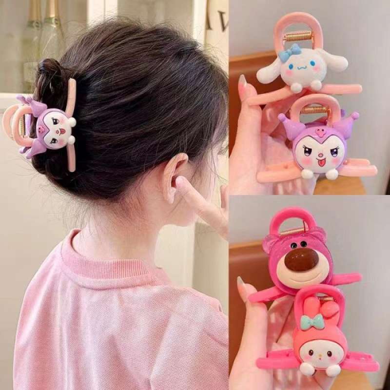 Jual Jepit Rambut Anak Korea Cinnamoroll Sanrio Hairclip Kartun Bear ...